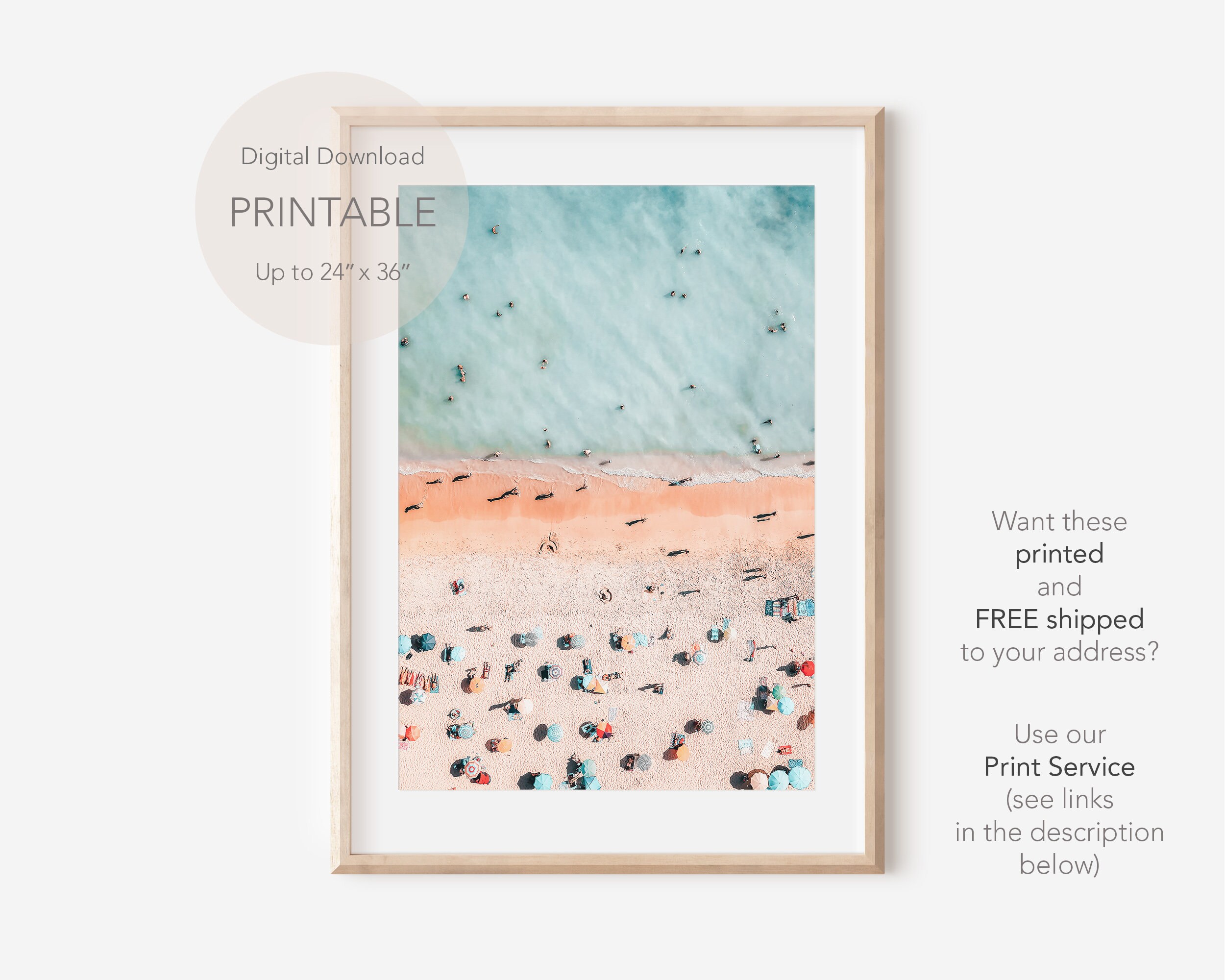 Aerial Beach Print, Australia Beach Print, Bondi Beach Home Decor ...