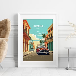 Havana Travel Print, Havana Poster, Havana Cuba Print, Havana Print Art ...