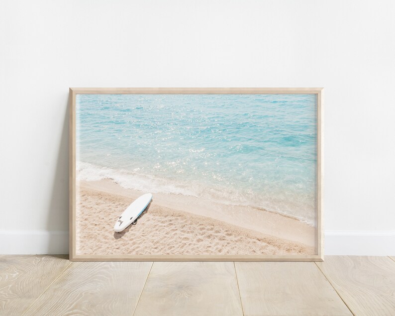 Ocean Print Surfers Beach Poster Surfing Ocean Waves Aerial - Etsy