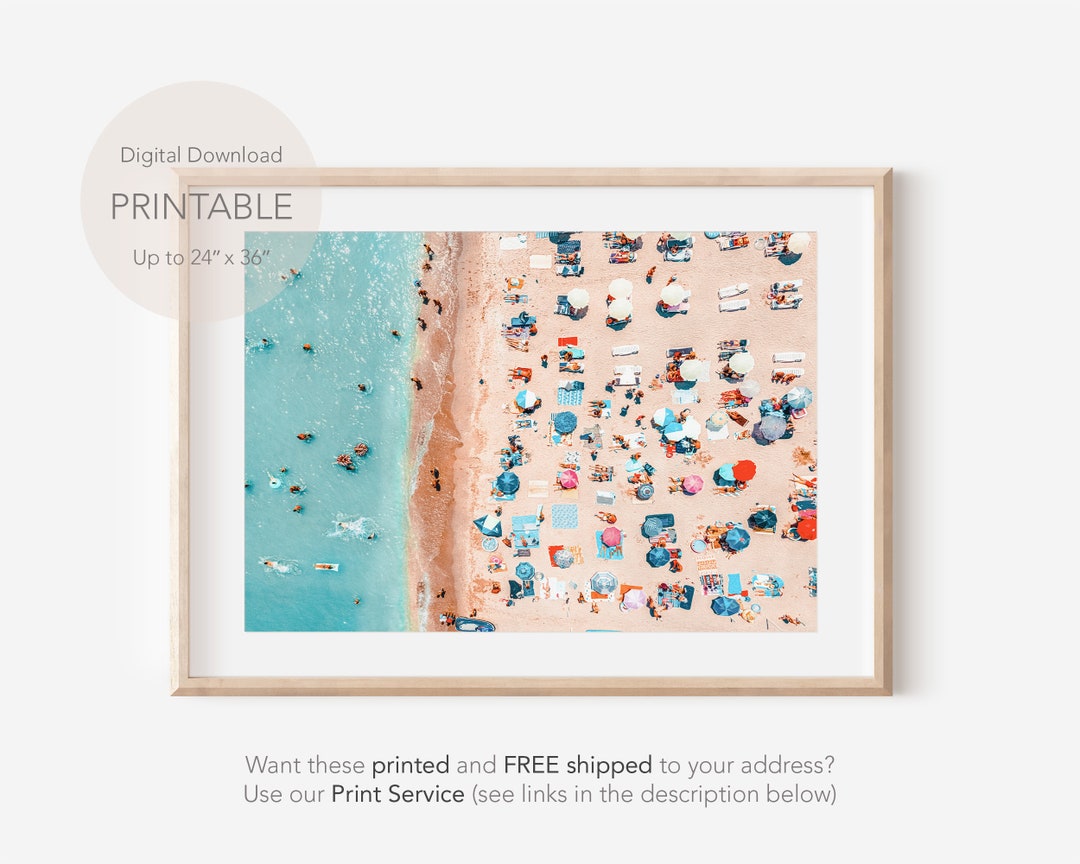 Beach Printable Wall Art, Beach Print, Ocean Print, Coastal Printable ...