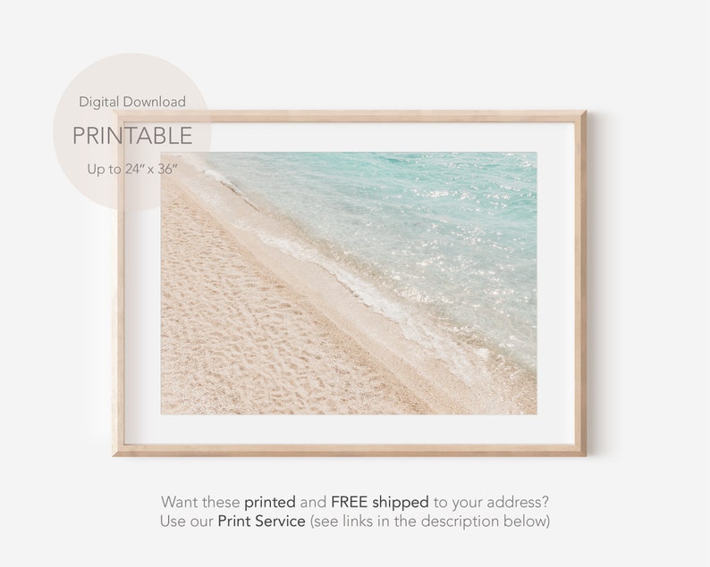 Printable Beach Wall Art Aerial Beach Print Beach Poster - Etsy