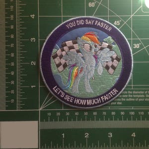 Rainbow Dash Faster Patch - Etsy