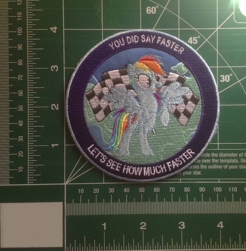 Rainbow Dash Faster Patch - Etsy