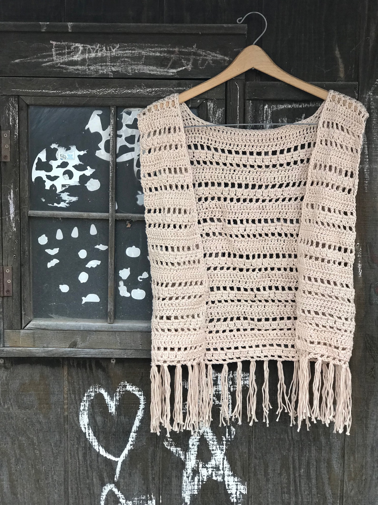 Crochet Vest Pattern, Fringe Vest Pattern, Crochet Cover Up, Boho ...