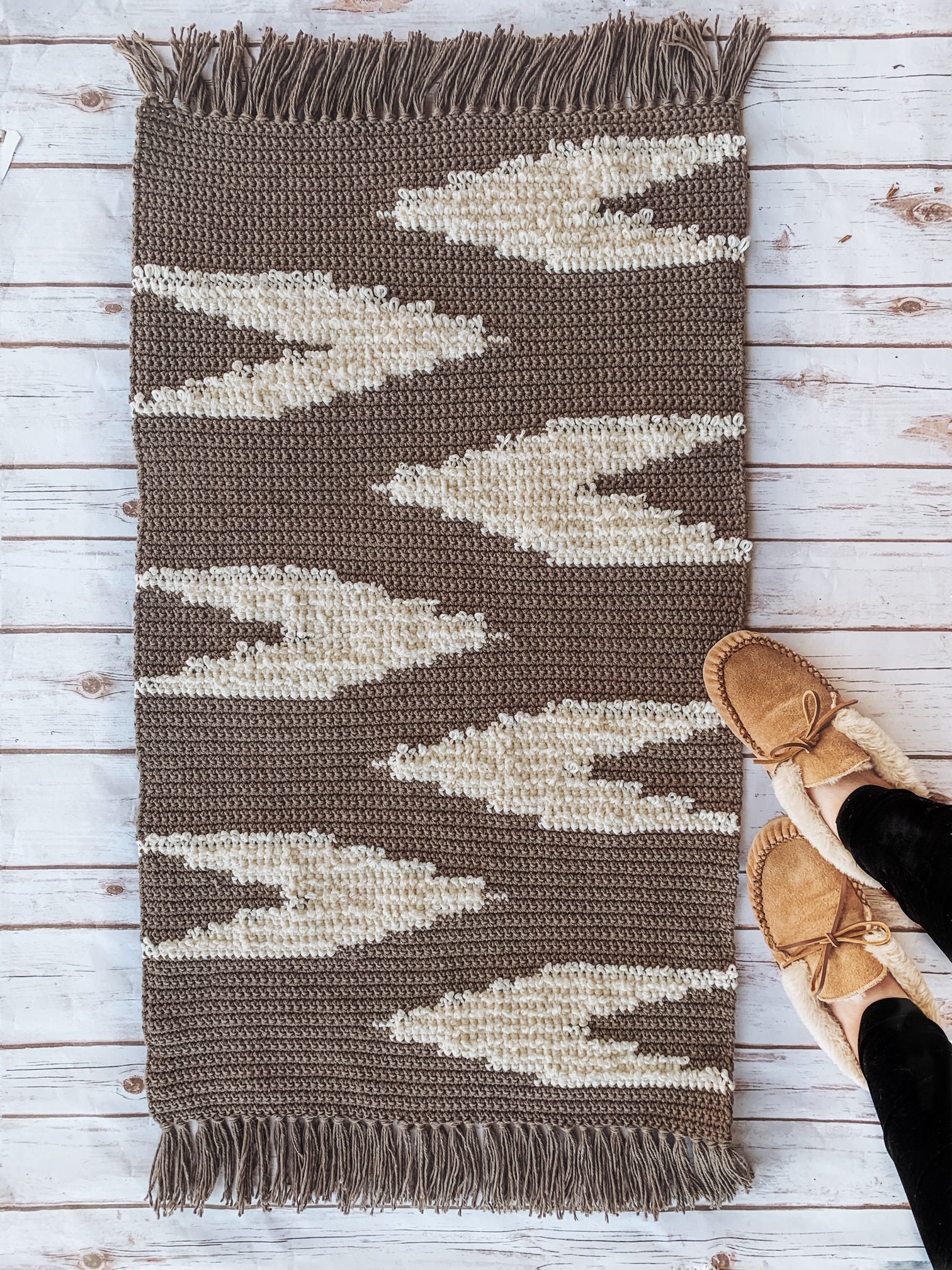 Aleida Loop Rug Crochet Pattern Crochet Rug Home Decor - Etsy