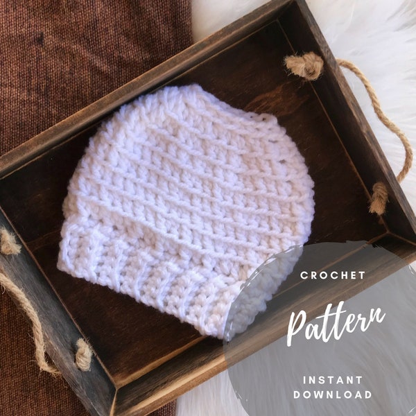 Crochet Top Down Hat Pattern - Etsy