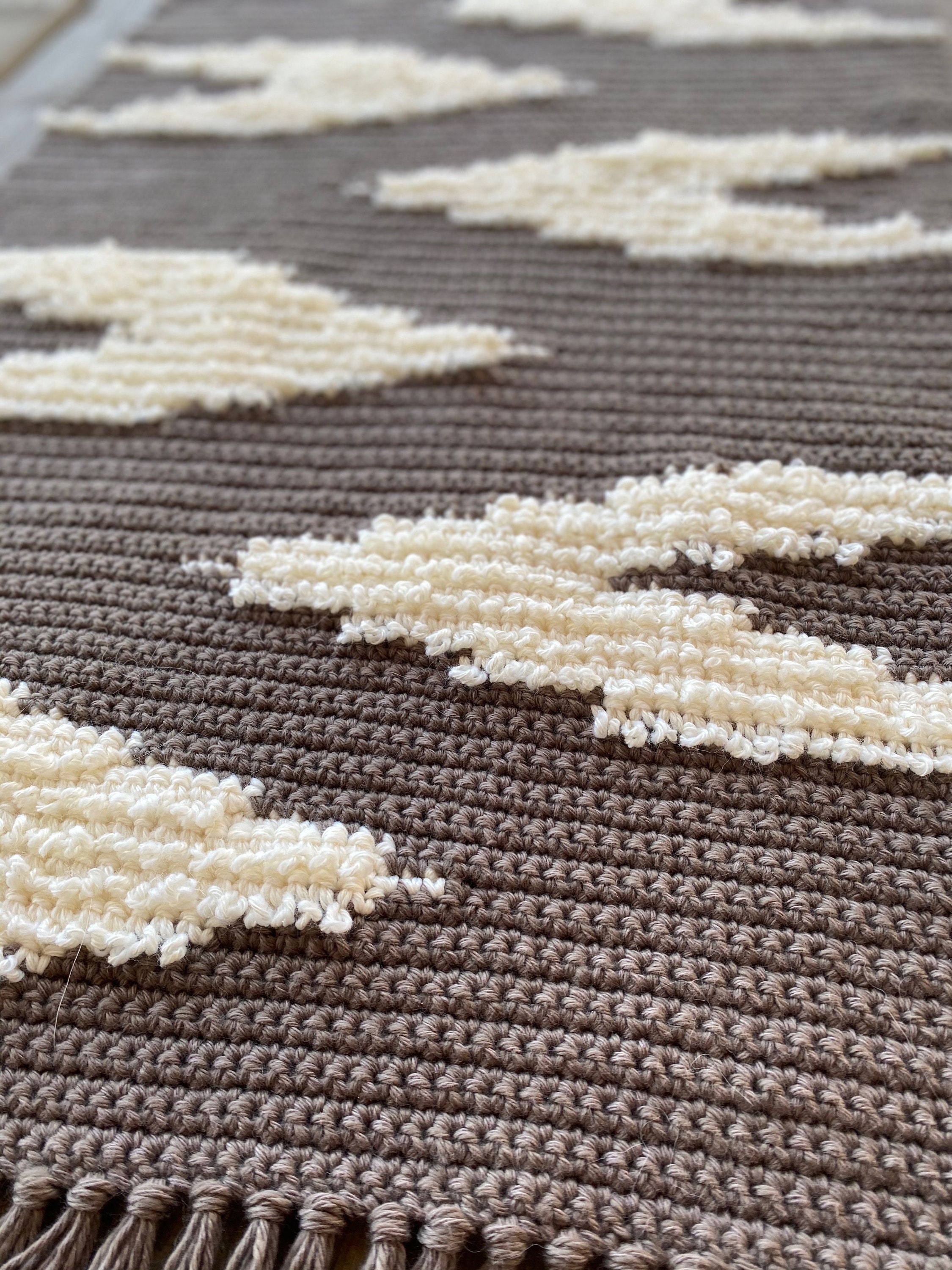 Aleida Loop Rug Crochet Pattern Crochet Rug Home Decor - Etsy