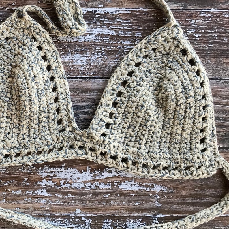 Crochet Bikini Pattern Strappy Bralette Bohemian Bra | Etsy