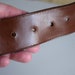 Vintage 90s Brown Pattern Leather Belt High Waist Statement - Etsy