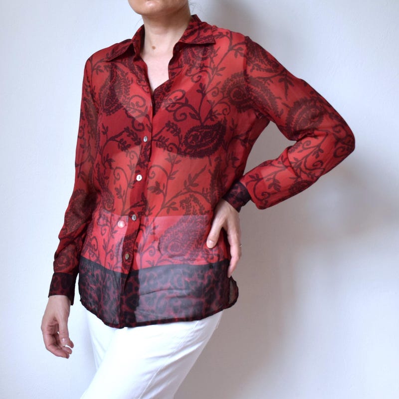 Transparent See Through Blouse - Etsy