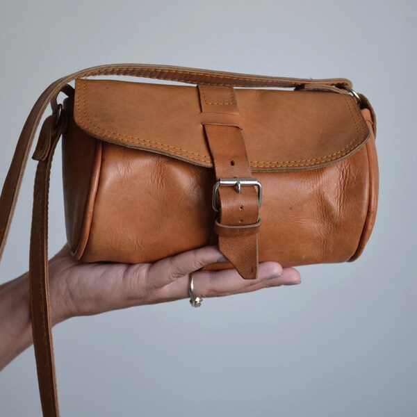 Tan Leather Bag - Etsy