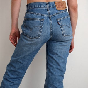 Vintage 90s Levi's 501 Blue Jeans, High Waist Levi Strauss Jeans ...