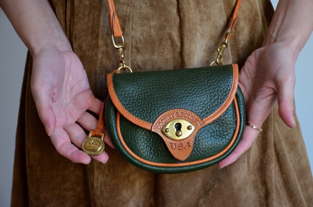Vintage 80s / 90s Emerald Green Dooney and Bourke Mini Crossbody OR ...