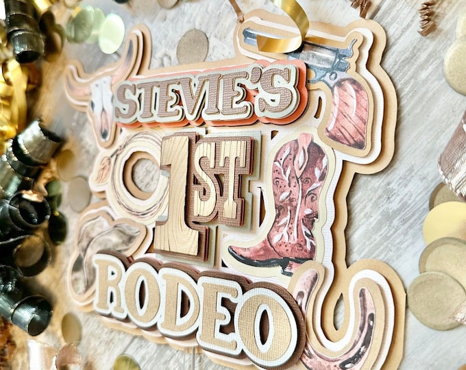 First 1st Rodeo How the West Was ONE Cowboy Wild West Theme Birthday ...