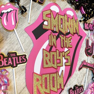 Rock N Roll Mouth Custom Wording Another One Bites the Dust Pour Some ...