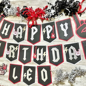 Rock N Roll Rockstar Born to Rock First 1st Party Happy Birthday ...