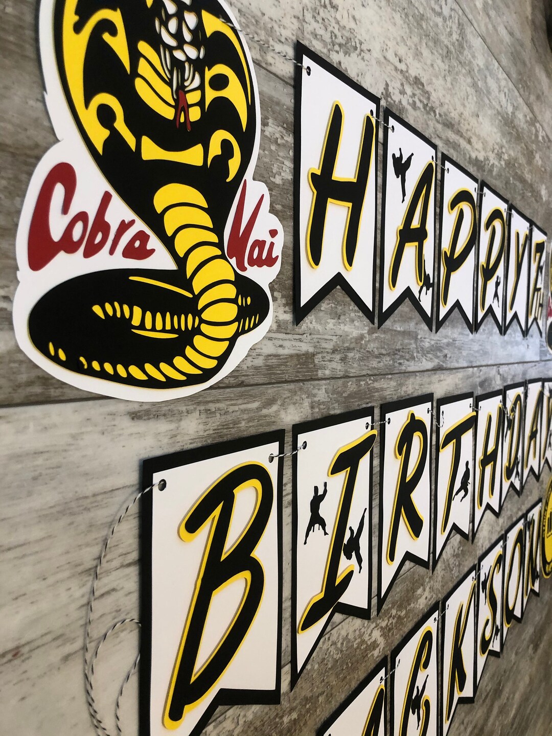 Cobra Kai Karate Inspired Birthday Banner - Etsy