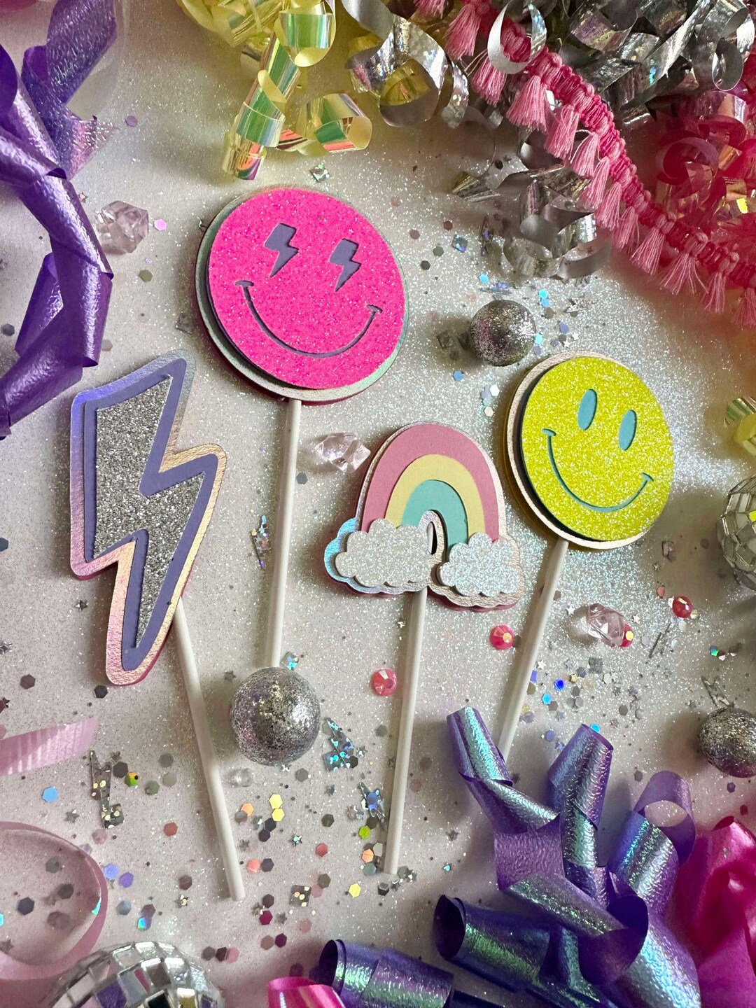 Teen Preppy Smile Rainbow Aesthetic One Happy Girl Birthday Girl Party ...