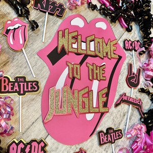 Rock N Roll Mouth Custom Wording Another One Bites the Dust Pour Some ...