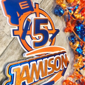 Foam Dart Gun Target Orange Blue Cake Topper - Etsy