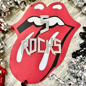Rock N Roll Mouth Custom Wording Another One Bites the Dust Pour Some ...