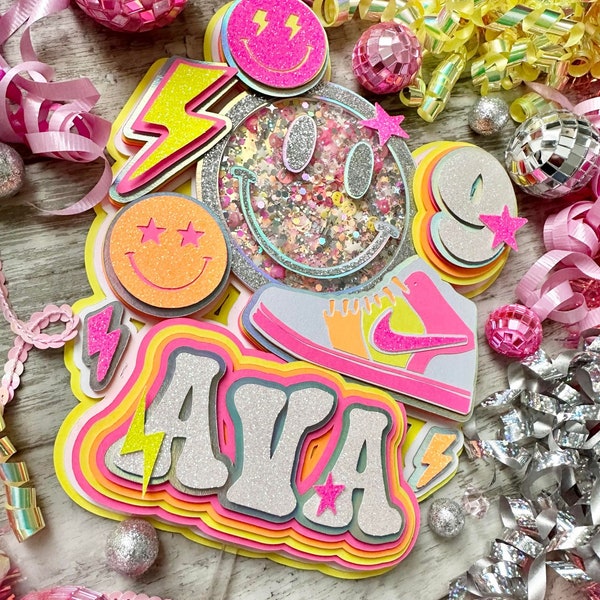 Preppy Shaker Cake Topper - Etsy