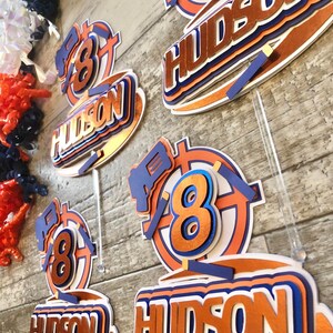 Foam Dart Gun Target Orange Blue Cake Topper - Etsy