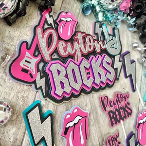 Rock N Roll Rockstar First 1st Birthday Bachelorette Party Banner - Etsy