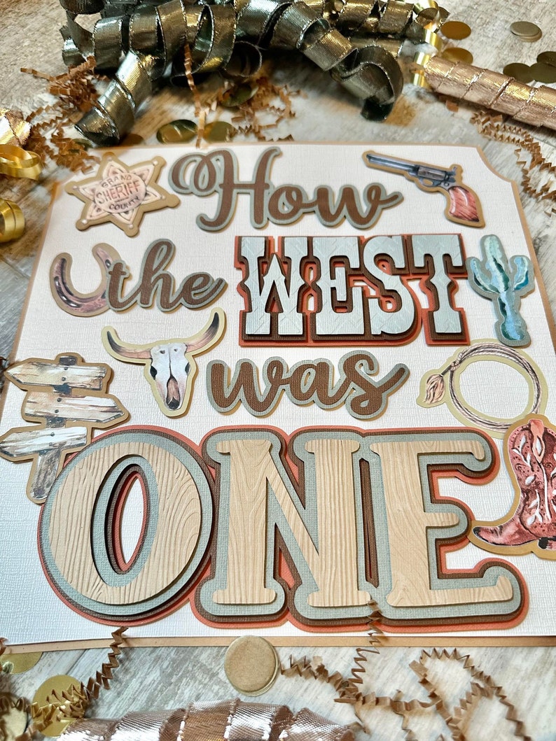 How the West Was ONE Cowboy Wild West First Rodeo Theme Birthday Table ...