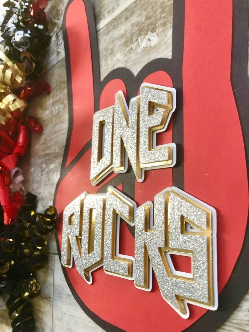 One Rocks Born to Rock Free Tattoos Pour Some Sugar Rock Hand - Etsy