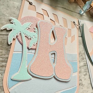 Retro Beach Hippie Boho Surfs up Checkered Vintage Birthday Banner - Etsy