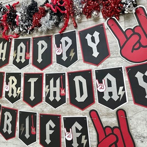 Rock N Roll Rockstar Born to Rock First 1st Party Happy Birthday ...
