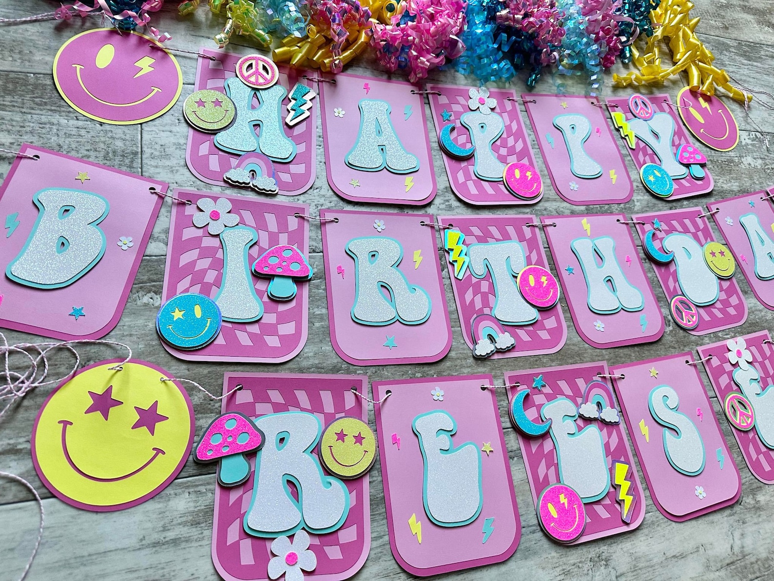 Preppy Patch Party Birthday Banner - Etsy