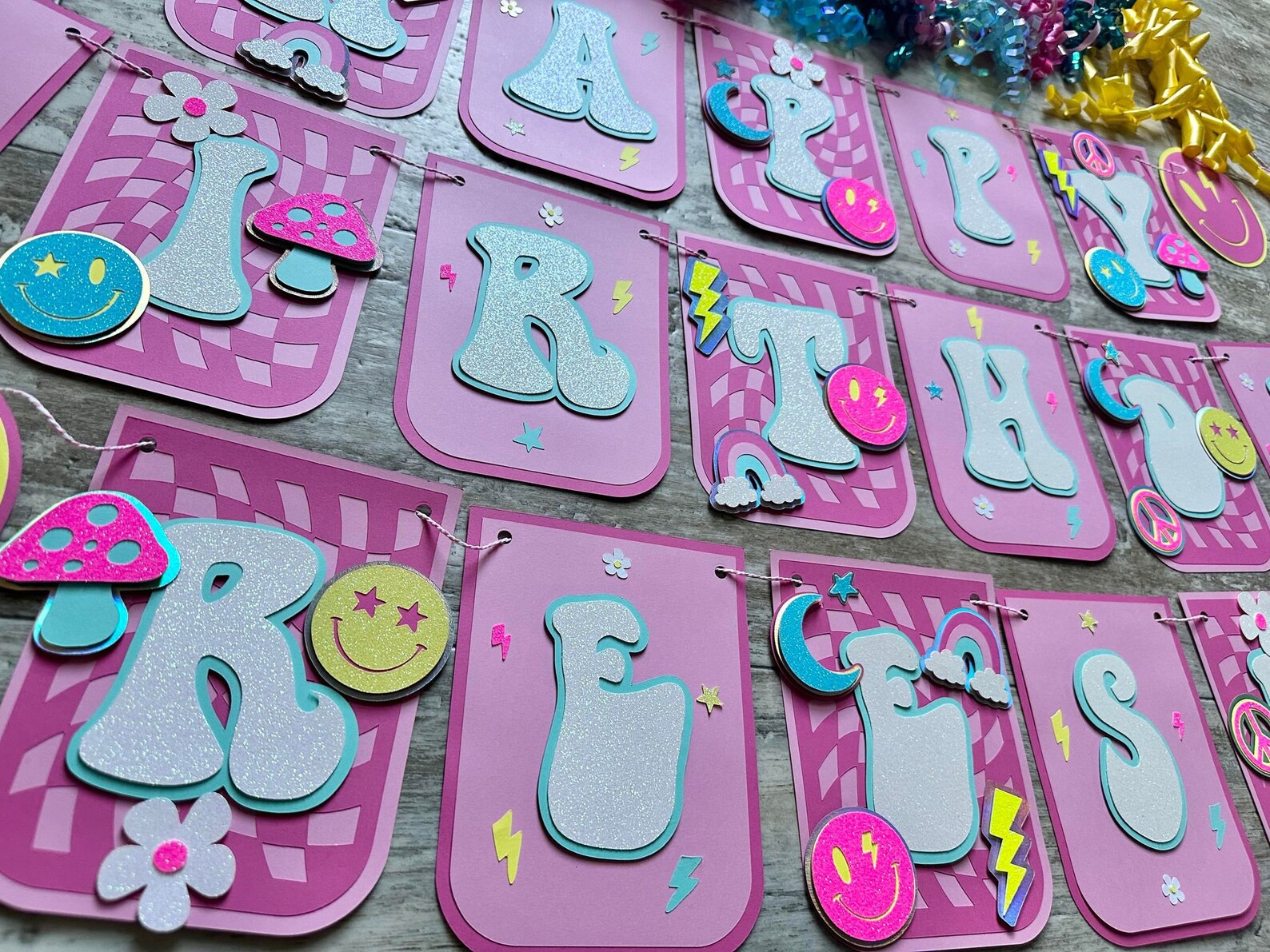 Preppy Patch Party Birthday Banner - Etsy