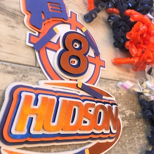 Foam Dart Gun Target Orange Blue Cake Topper - Etsy