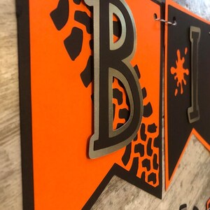 Motorcycle Dirt Bike Racing Themed Dirtbike Orange Birthday Banner - Etsy
