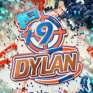 Foam Dart Gun Target Orange Blue Cake Topper - Etsy