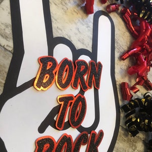 One Rocks Born to Rock Free Tattoos Pour Some Sugar Rock Hand - Etsy