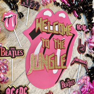 Rock N Roll Mouth Custom Wording Another One Bites the Dust Pour Some ...