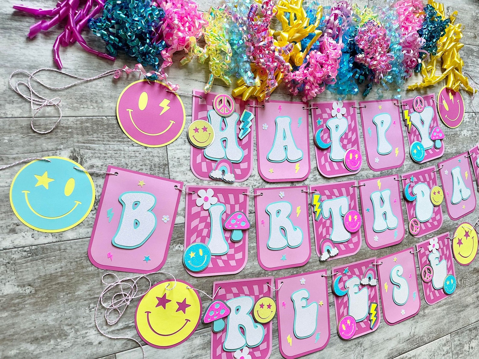 Preppy Patch Party Birthday Banner - Etsy