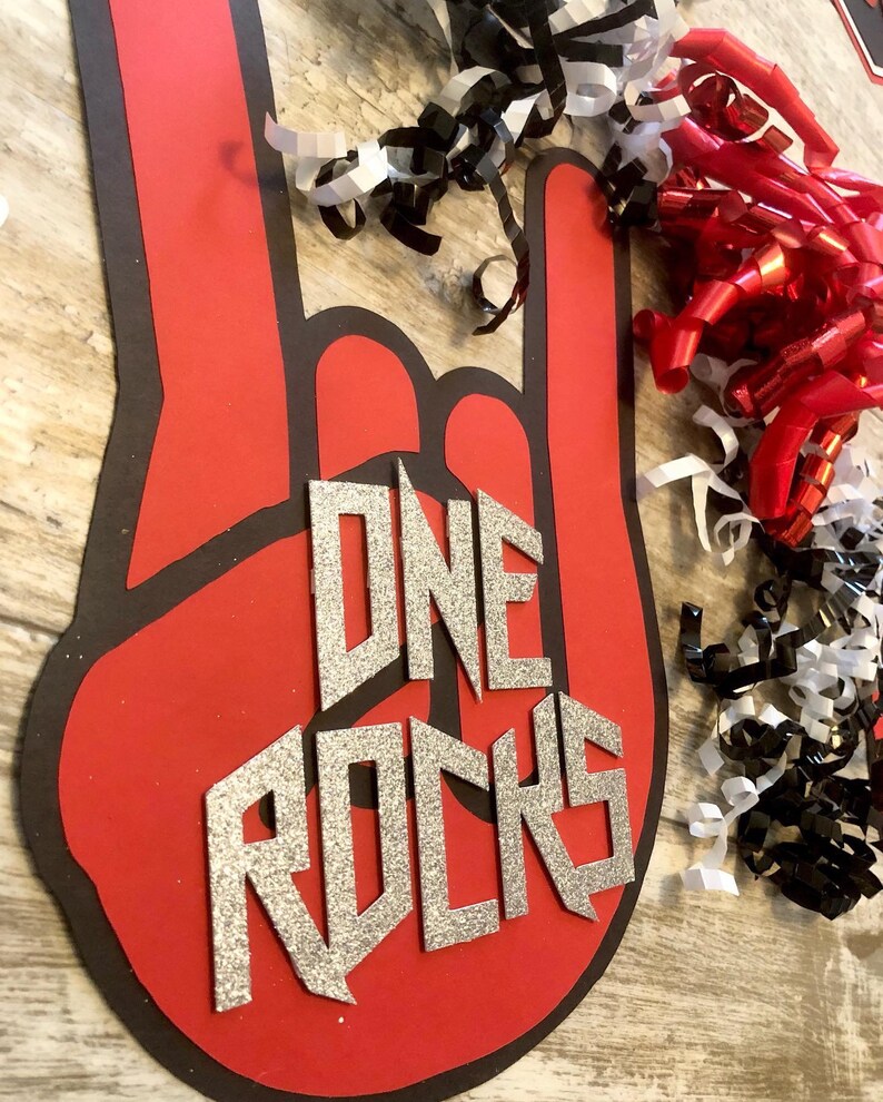 One Rocks Born to Rock Free Tattoos Pour Some Sugar Rock Hand - Etsy