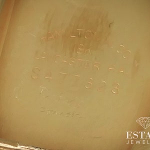 Vintage 18k Yellow Gold Hamilton Cal. 982 Stair Step Case Mens Watch ...