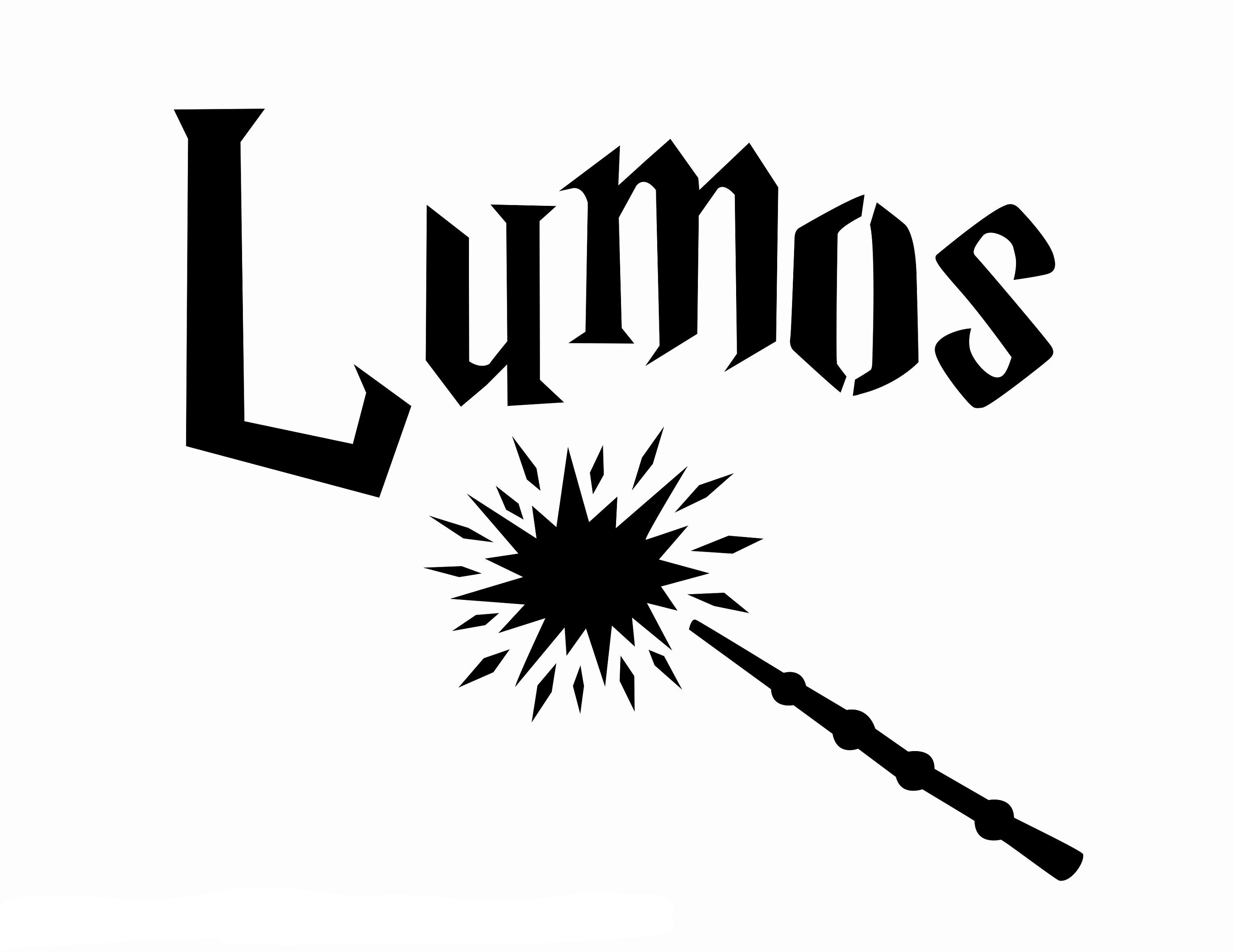 Lumos with Wand Harry Potter HP symbol Stencil handcut | Etsy