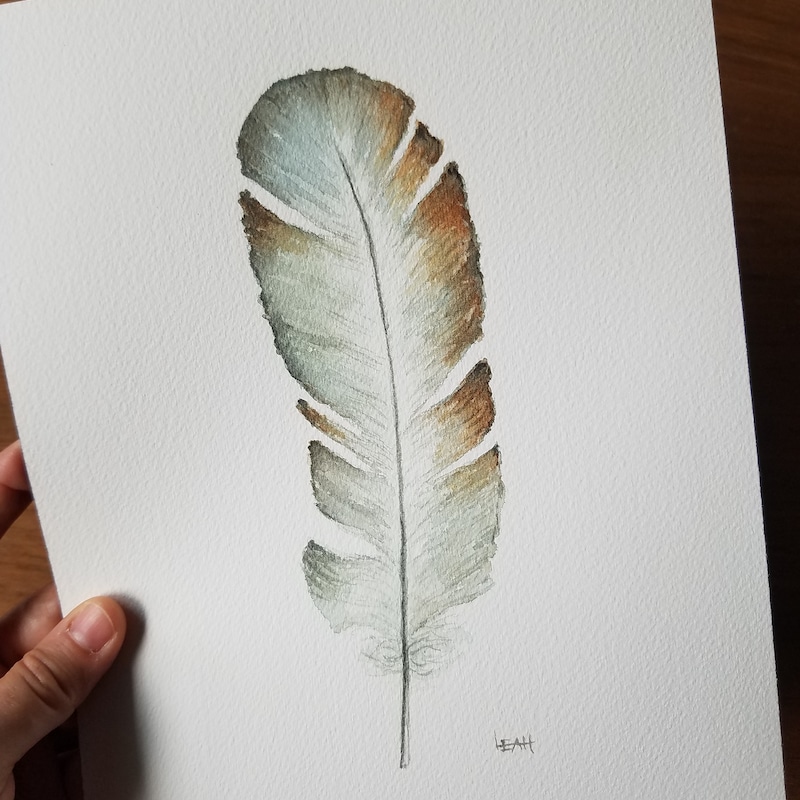 Feather Painting - Etsy