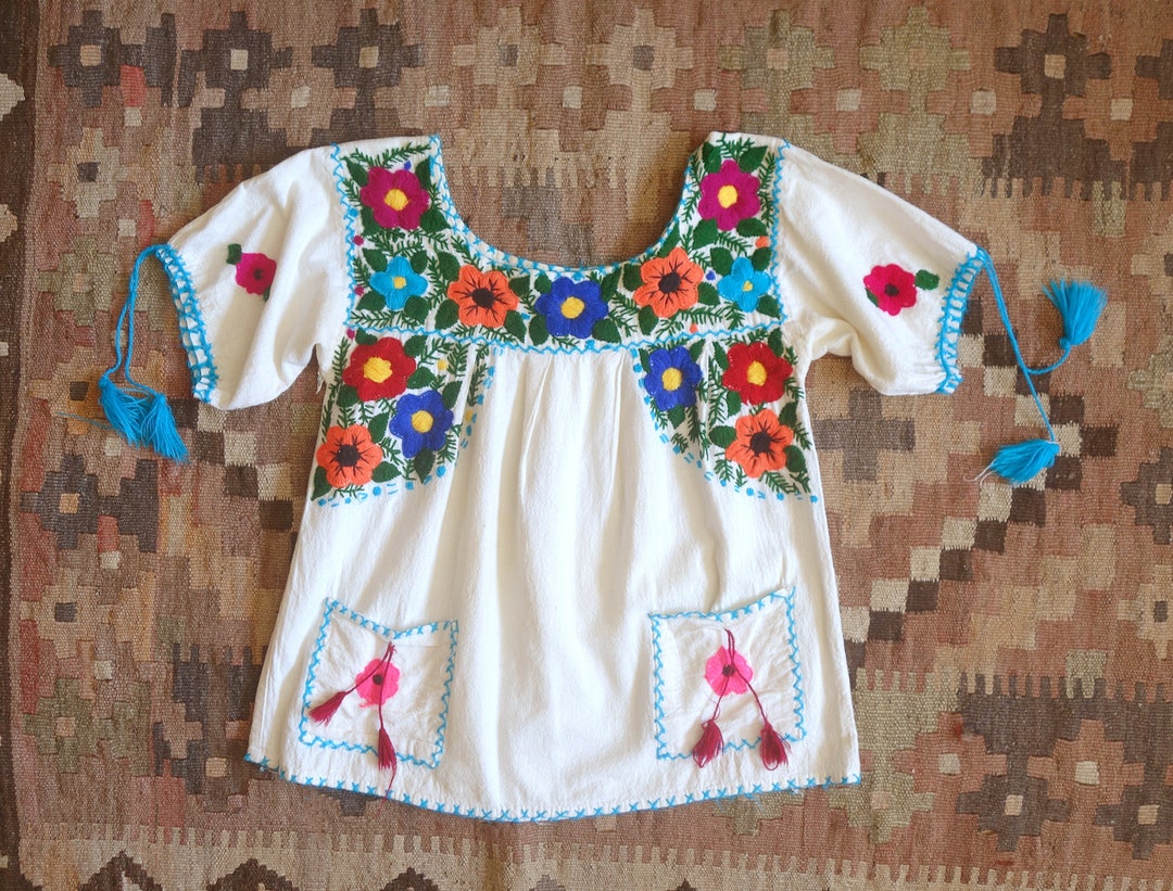 1970s Oaxacan Tunic / Cabana Tunic / Gypset Hippy Tunic/ Mexican Tunic ...