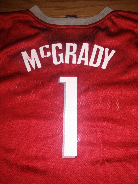Vintage mens NBA Tracy McGrady Houston Rockets basket… - Gem