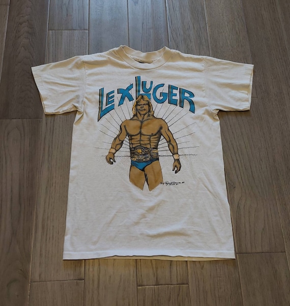 Vintage 1989 WCW Lex Luger wrestling tshirt - Gem