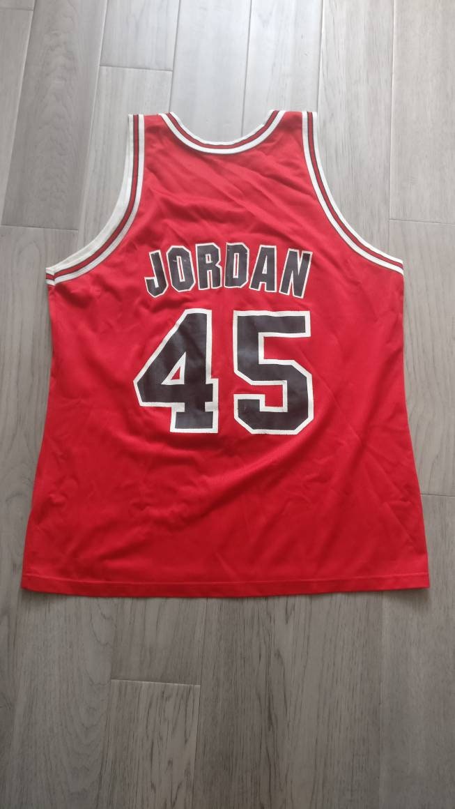Vintage Mens NBA Chicago Bulls Michael Jordan Champion Basketball ...