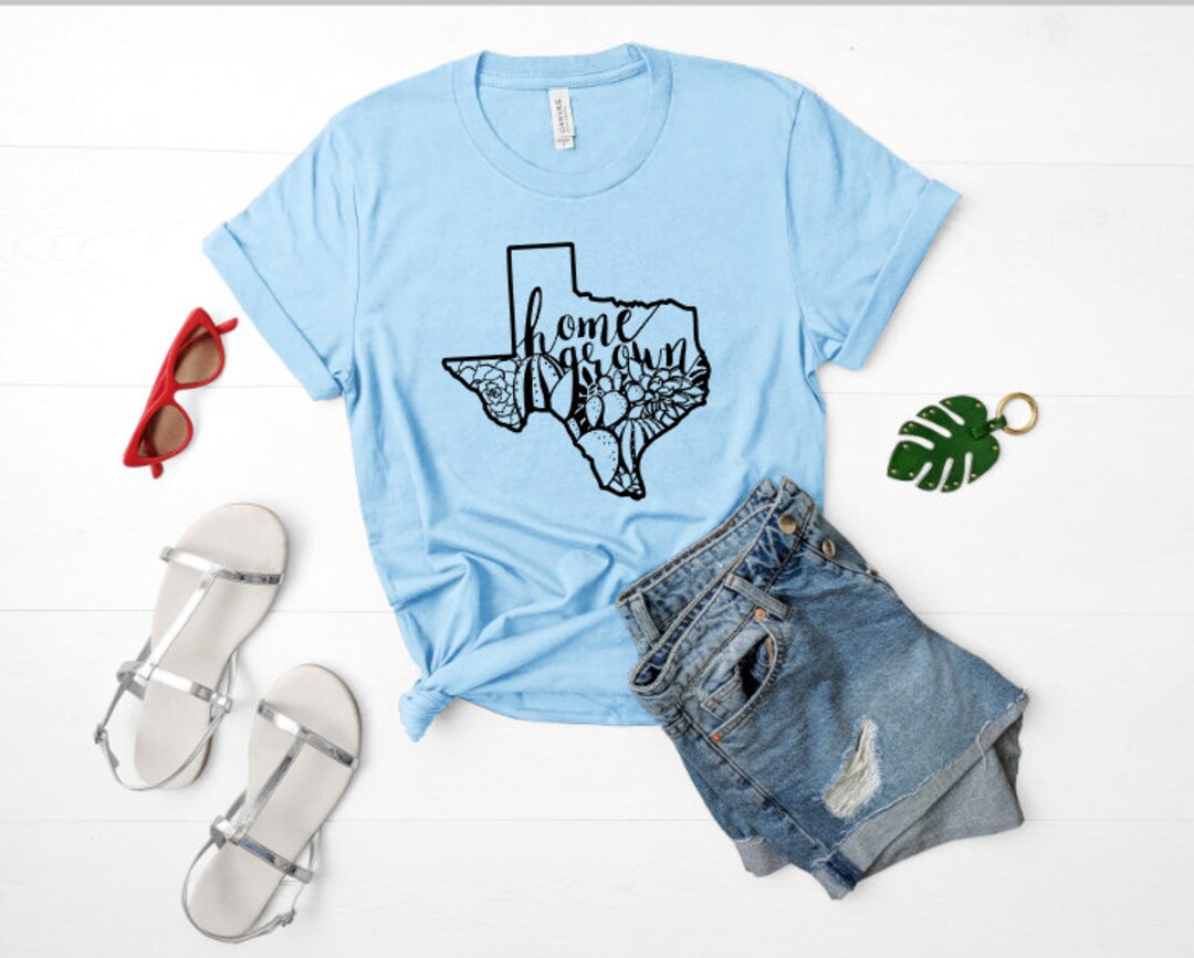 TEXAS Home Grown Tee - Etsy
