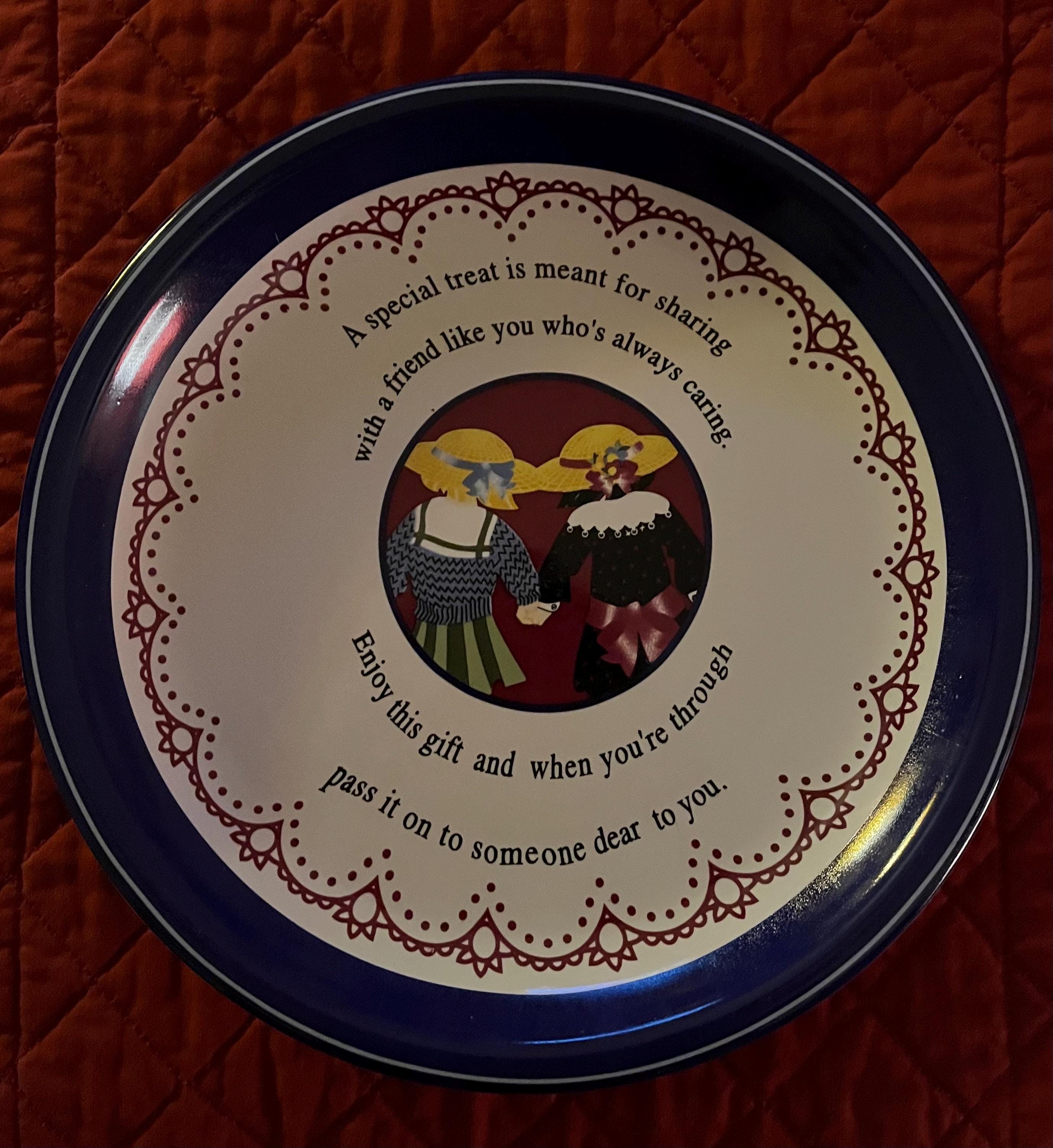 Vintage 9” Friendship Plate for Sharing Treats With a Friend - Etsy